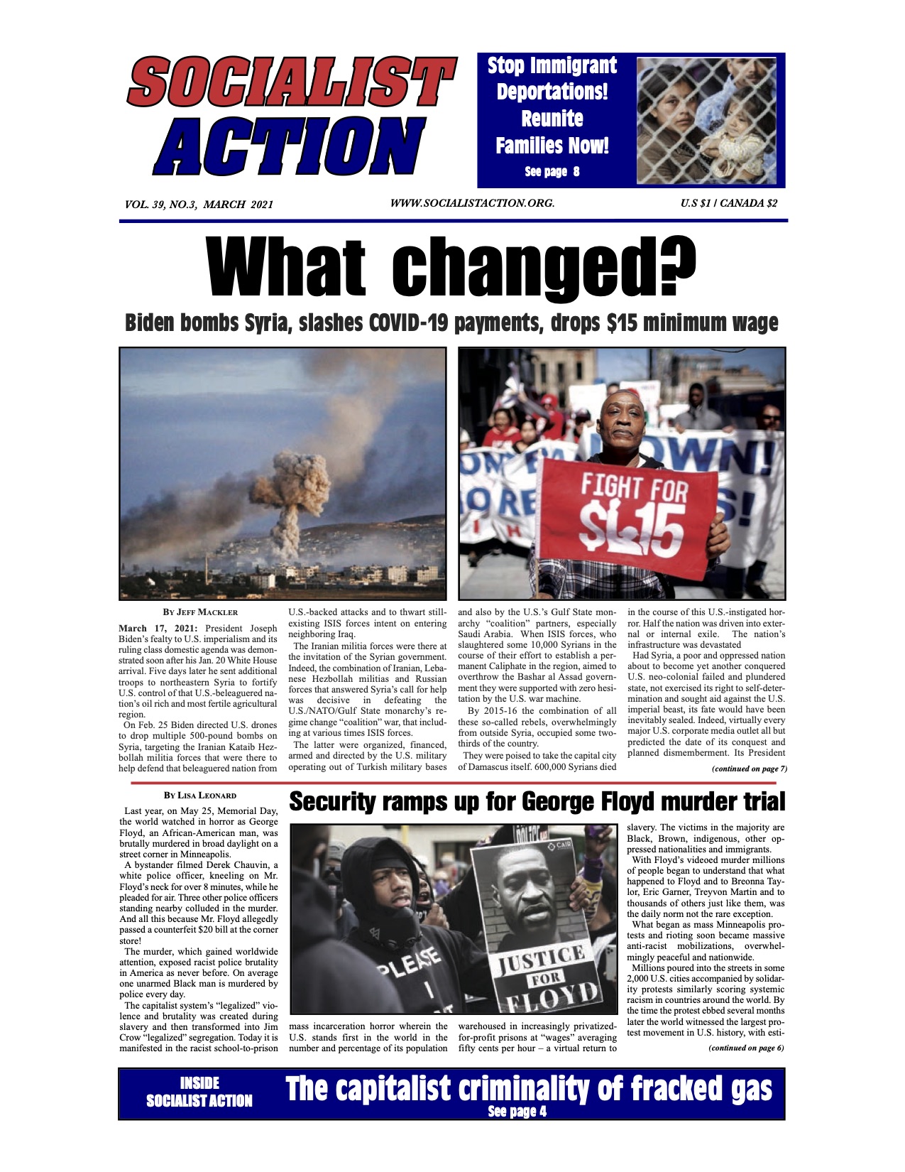 The March Socialist Action Newspaper Is Out! - Socialist Action